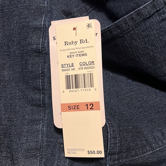 Ruby Rd. | Jeans | Nwt Ruby Rd Blue Jeans Waist Control Size 2 | Poshmark